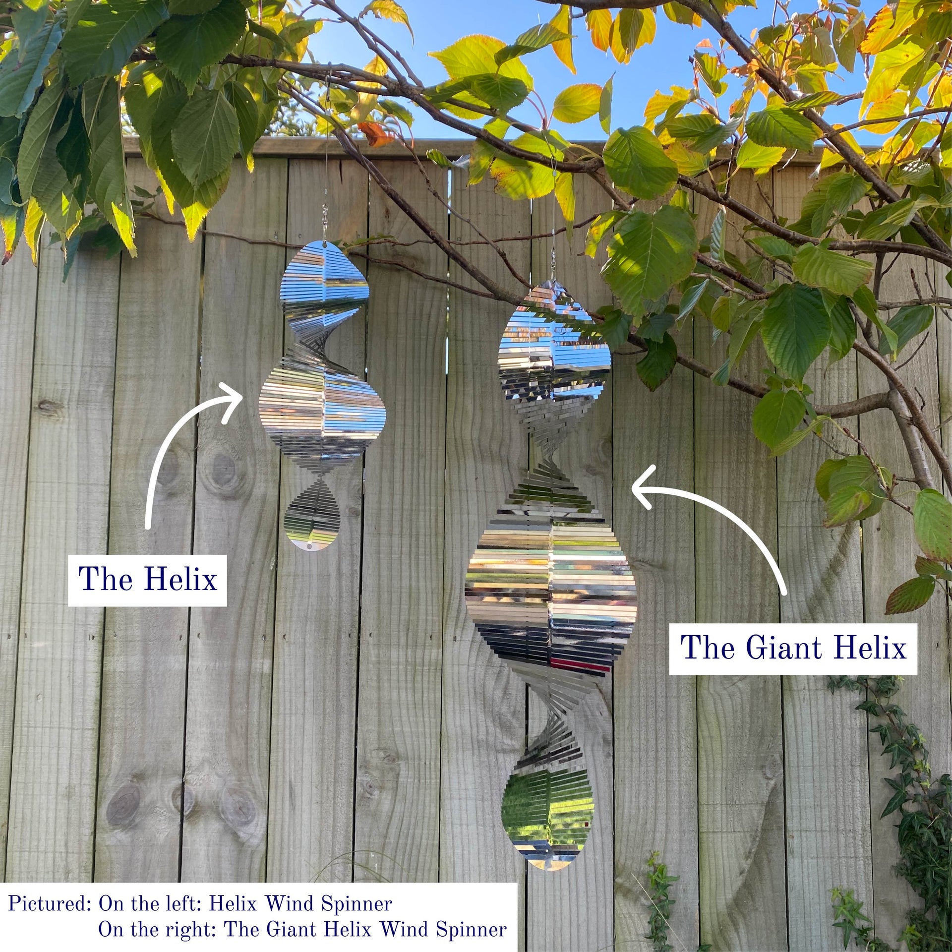 Giant Helix Wind Spinner - Silver – Beauty and the Wind