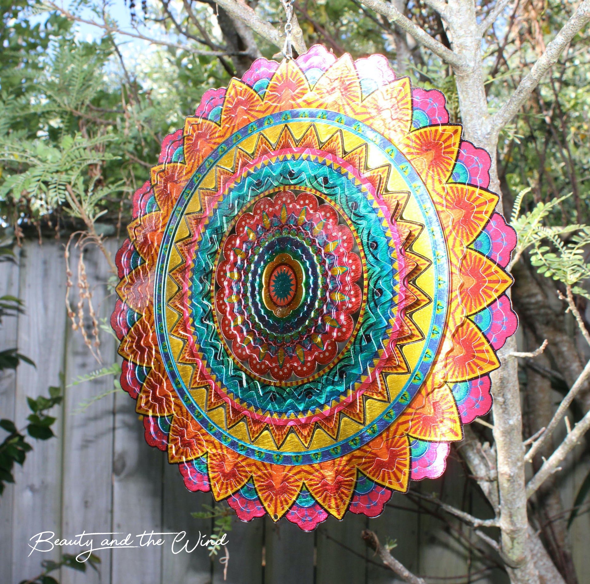 Mandala of Joy Wind Spinner – Beauty and the Wind