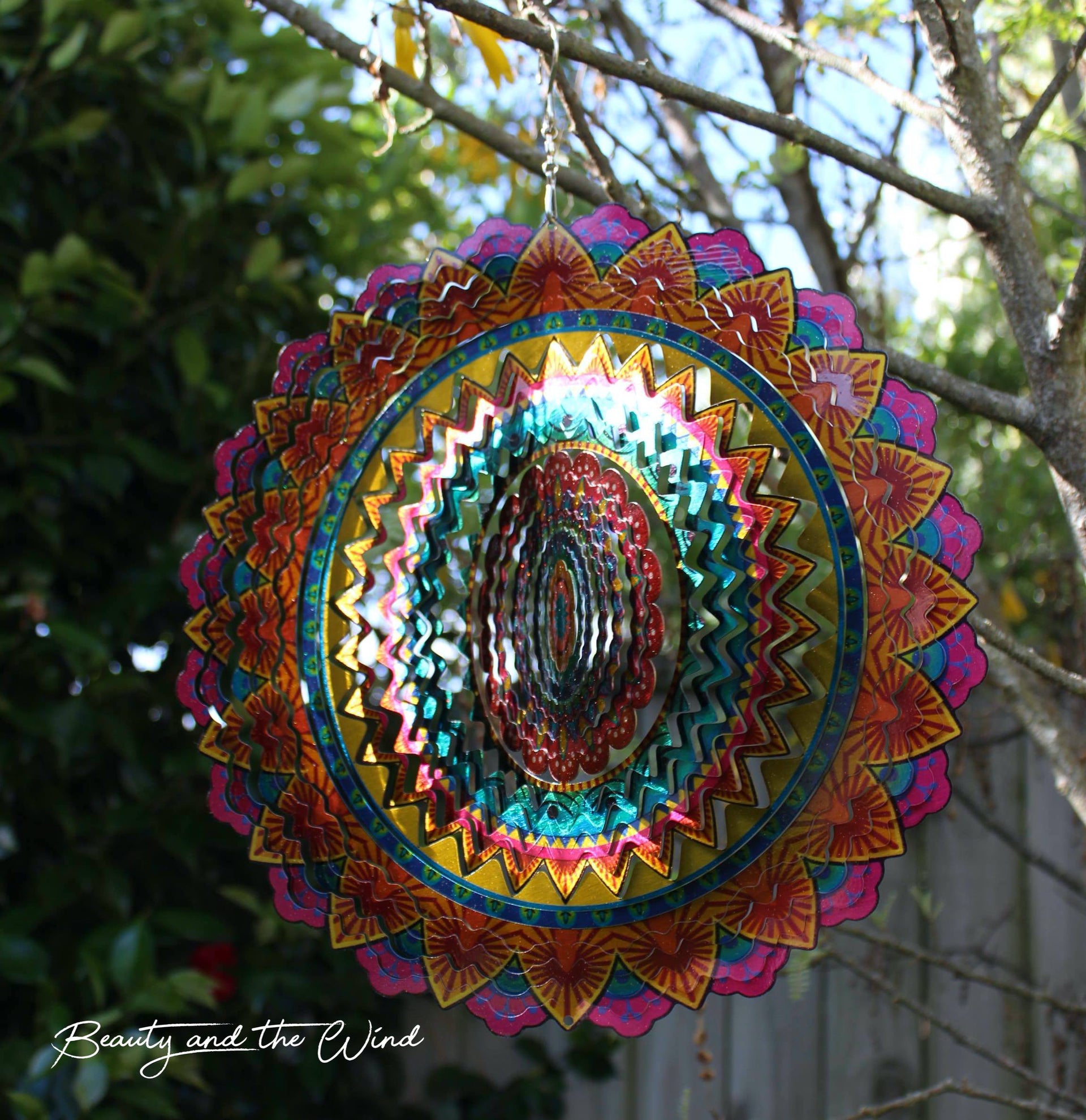 Mandala of Joy Wind Spinner – Beauty and the Wind